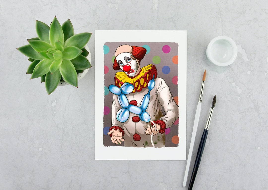 The Sims Tragic Sad Clown Game A4 Art Print - Etsy