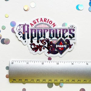 Baldur’s Gate 3 Holographic Companion Approval Vinyl Sticker - Etsy