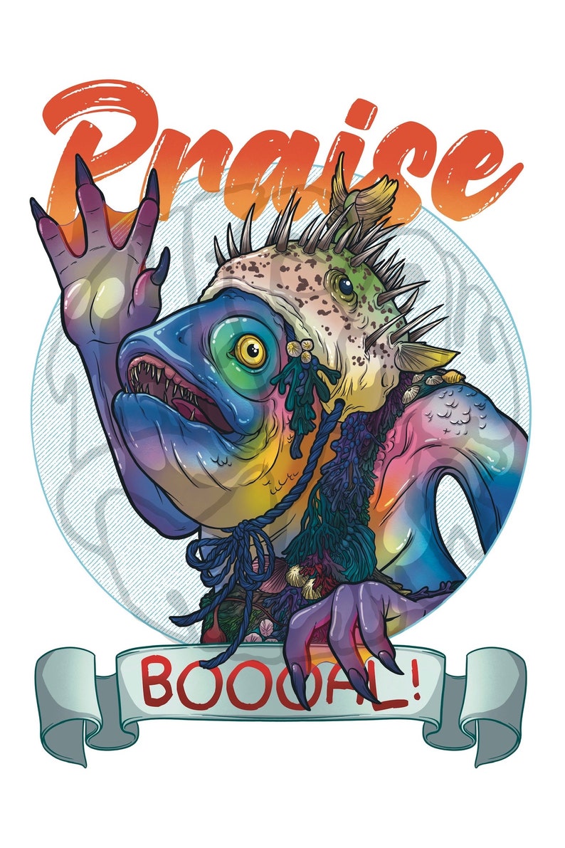 Baldurs Gate 3 Kuo-toa Praise Boooal Fish Game Quote Mini 6x4 Photo ...