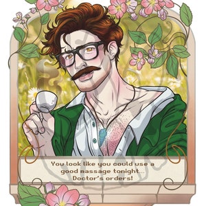 Stardew Valley Doctor Harvey Art Print - Etsy