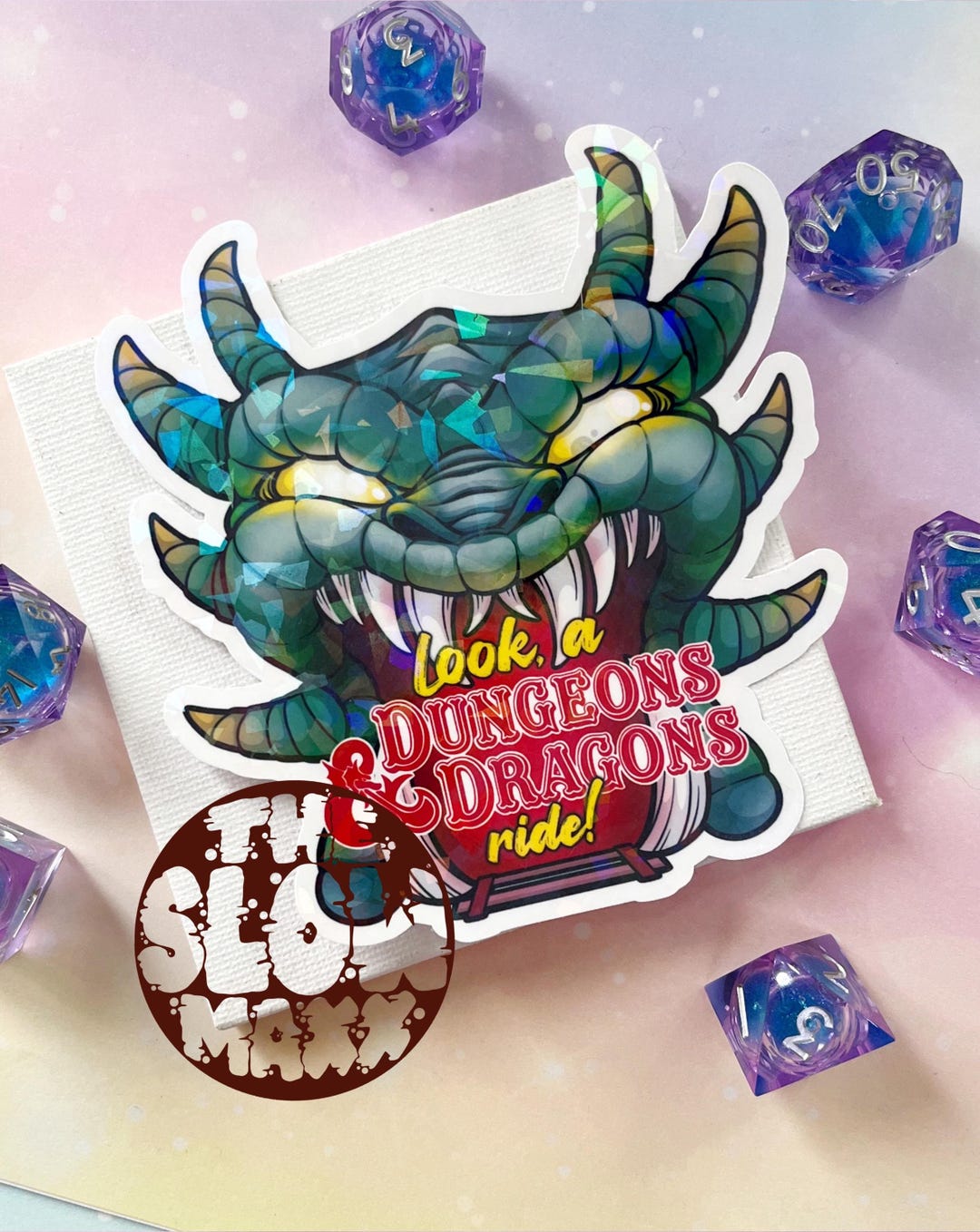 Dungeons and Dragons Retro Cartoon Ride 80s Quote Game Holographic ...