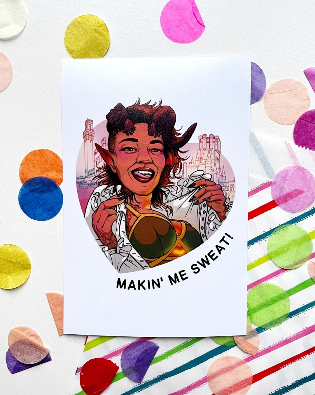 Baldurs Gate 3 Karlach Barbarian Tiefling Game Valentine Mini 6x4 Photo ...