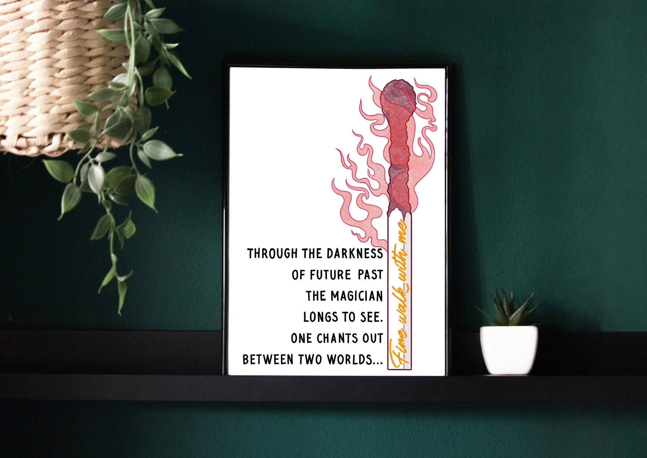 Twin Peaks Fire Walk With Me Poem A4 Art Print - Etsy