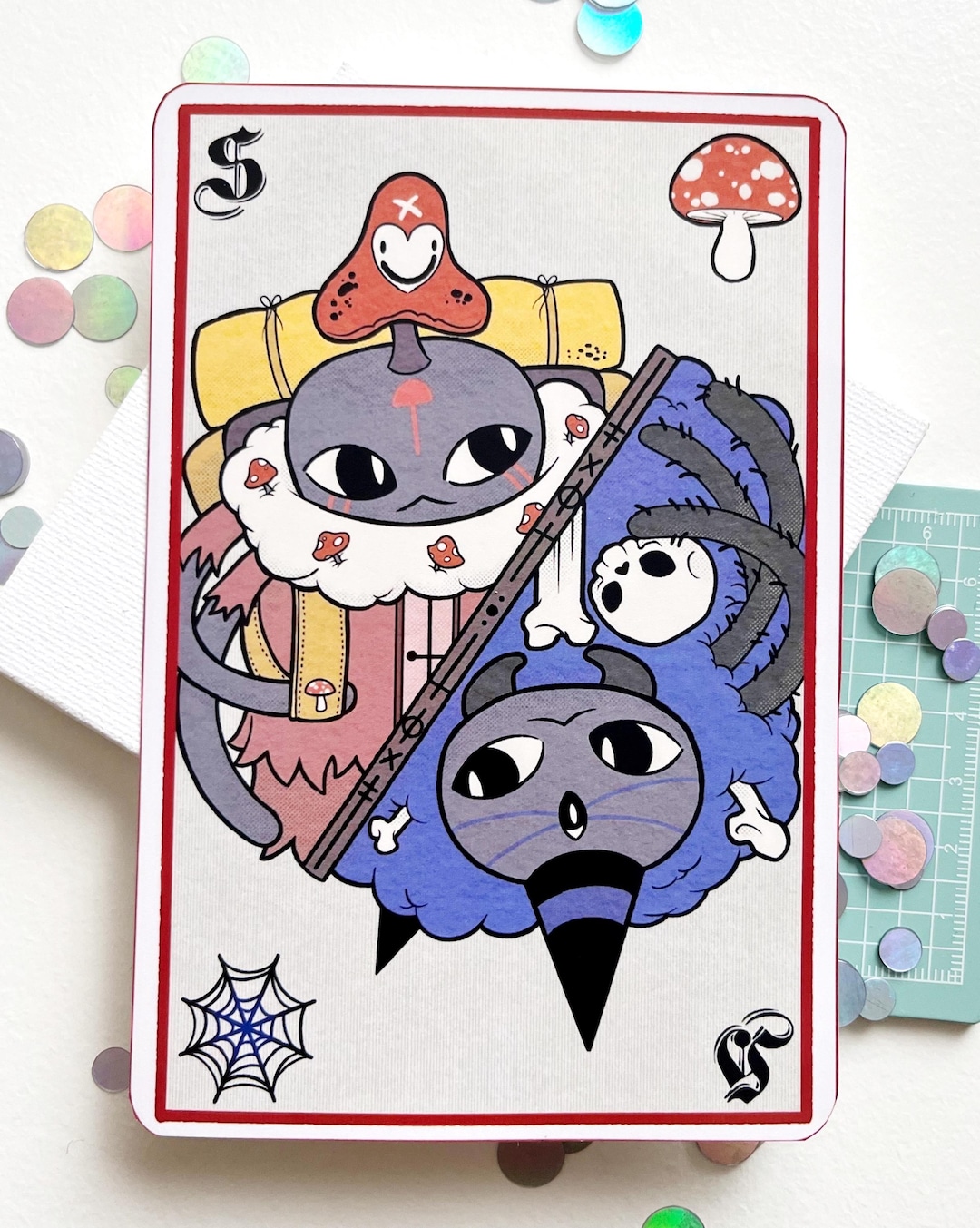 Cult of the Lamb Sozo Helob Playing Card Art Print - Etsy