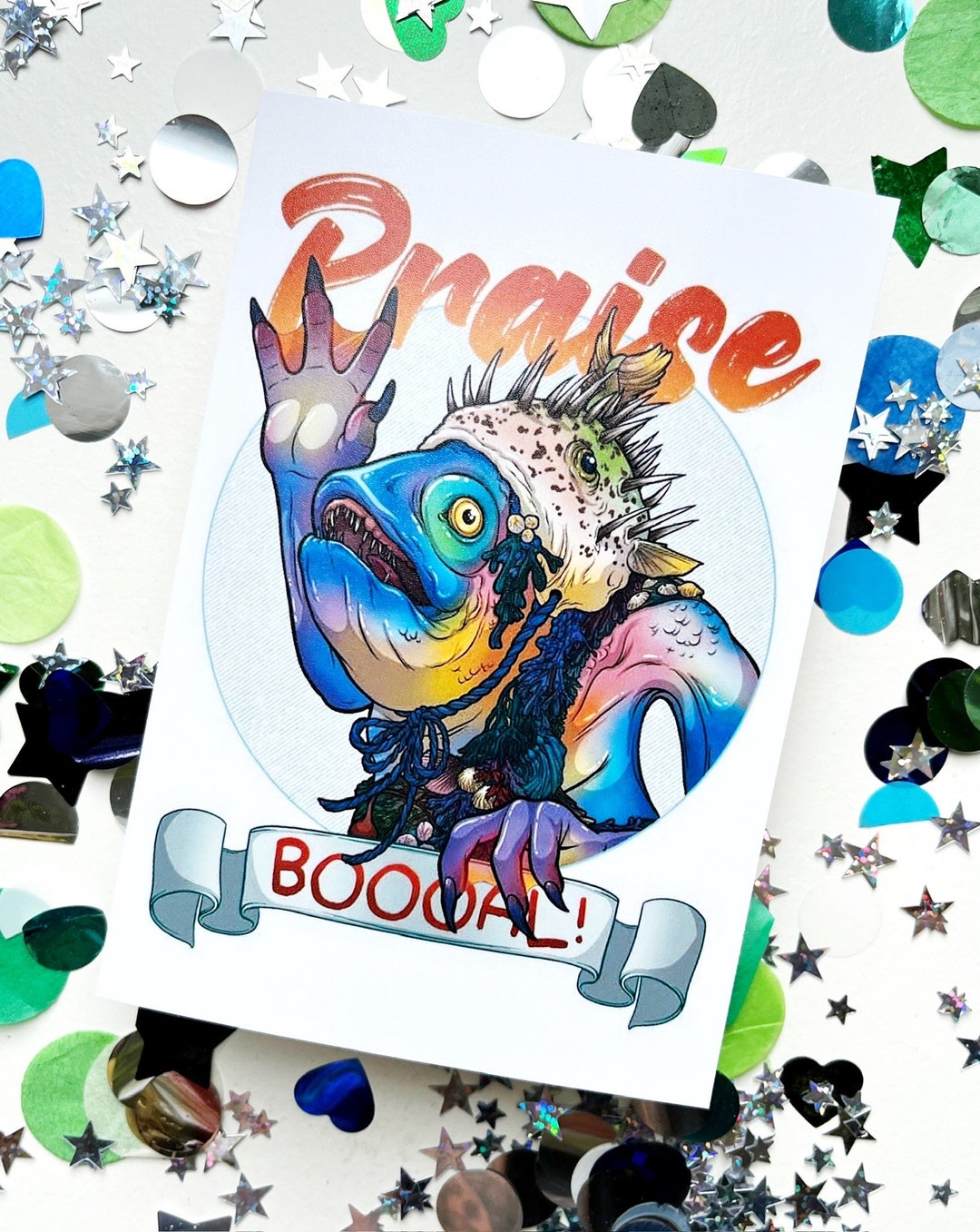 Baldur’s Gate 3 Kuo-toa Praise Boooal Fish Game Quote Art Print - Etsy