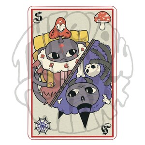 Cult of the Lamb Sozo Helob Playing Card Art Print - Etsy