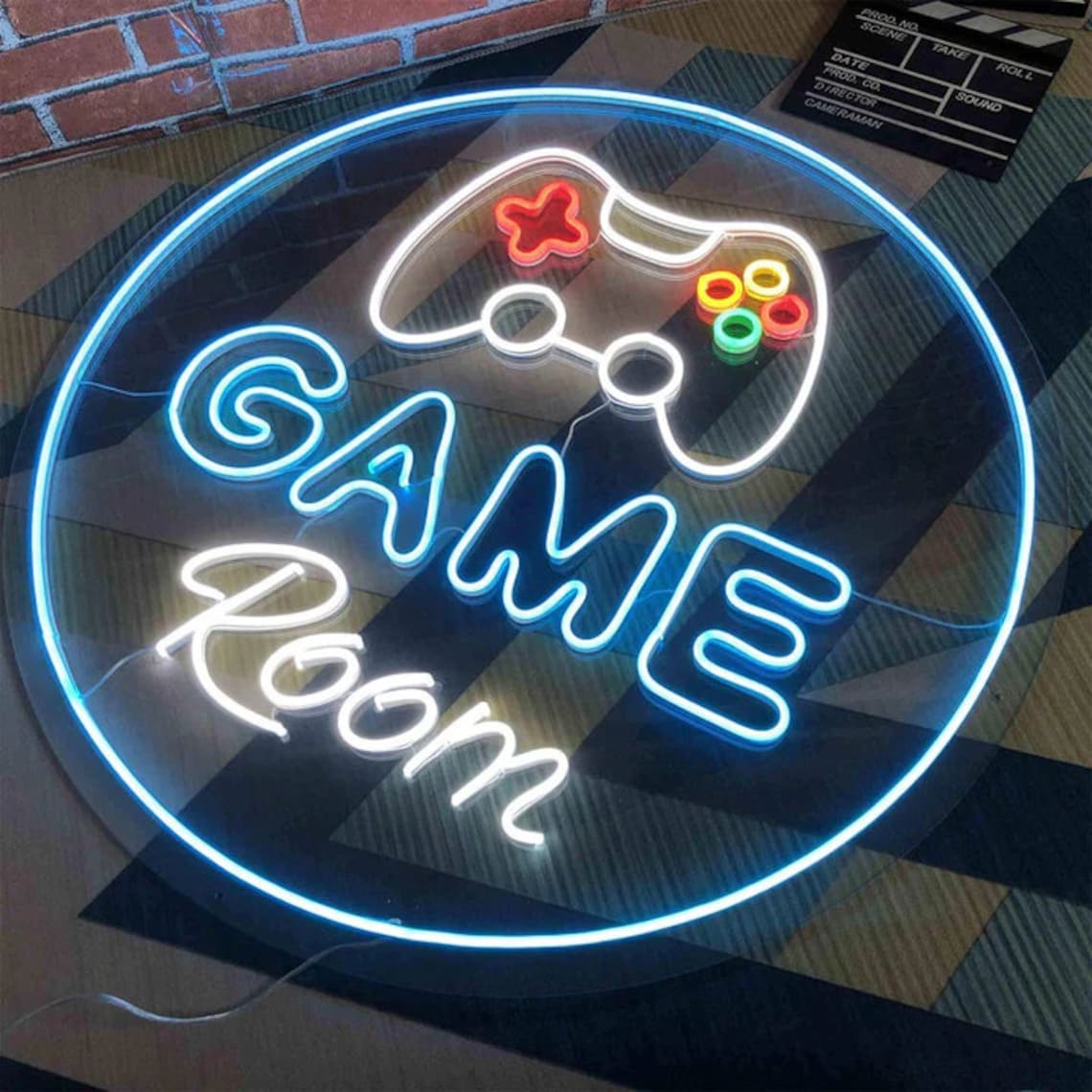 Game Room Neon Sign, Gaming Controller Light, Gamer Wall Decor, Arcade ...