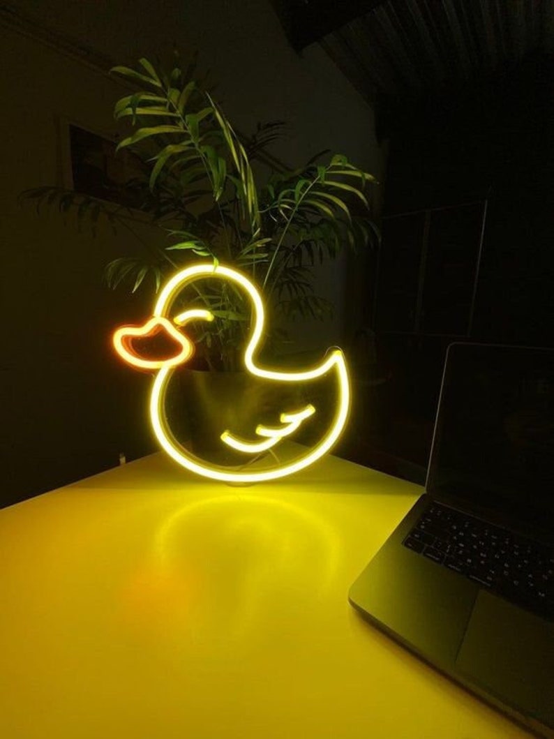 Sunshine Duck Neon Light: Delightful Wall Art for Kids & Nursery Decor ...