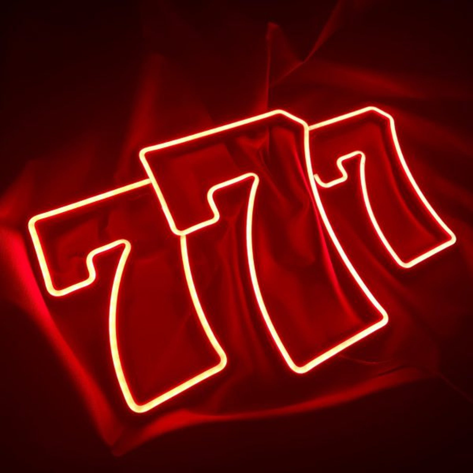Triple Sevens Neon Sign - Luck and Style Combined - Etsy