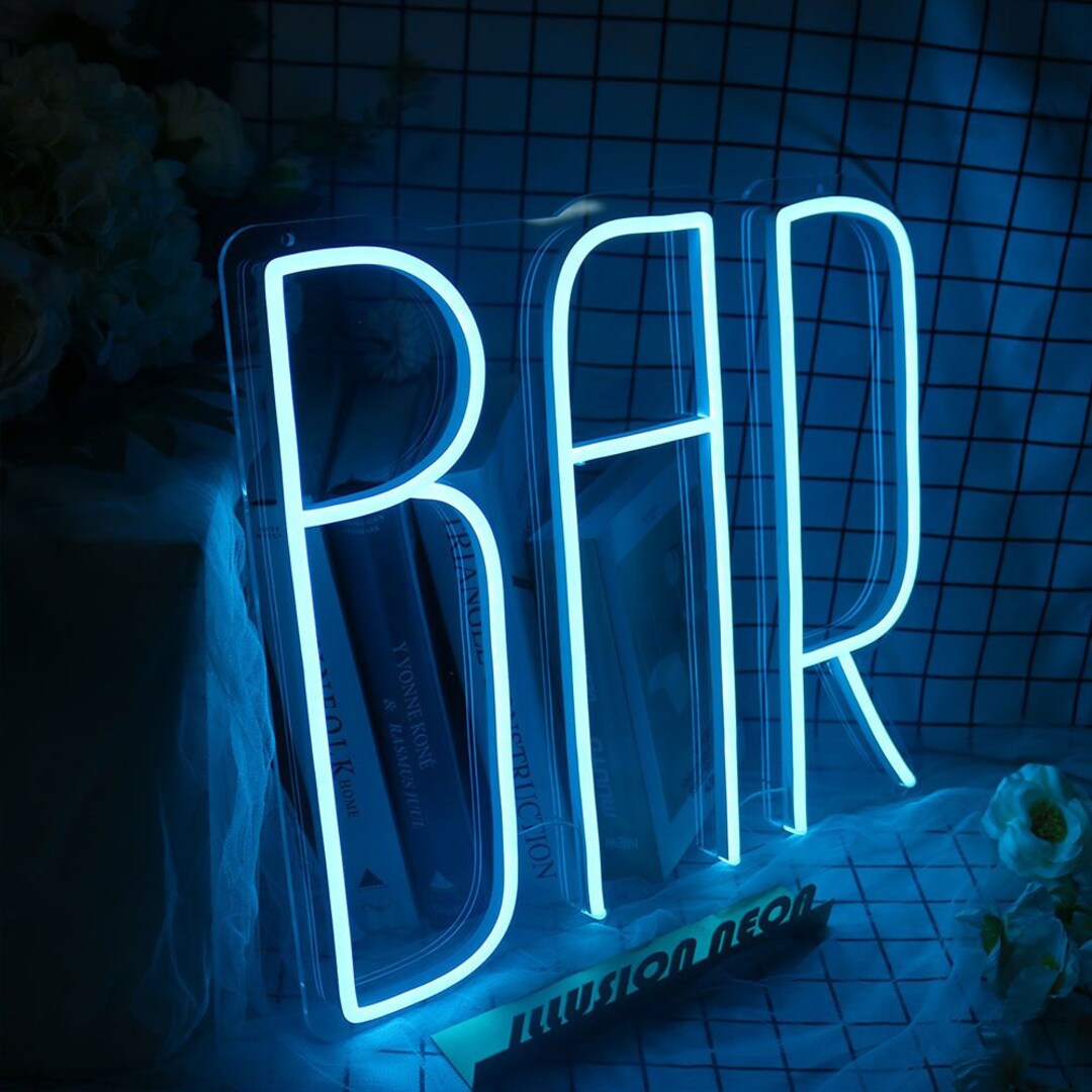 Bar Neon Sign, Pub Light Decor, Cocktail Neon Light, Lounge LED Sign ...