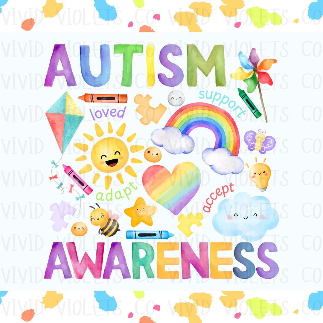 Autism PNG, Autism Awareness PNG, Watercolor Autism Awareness PNG ...