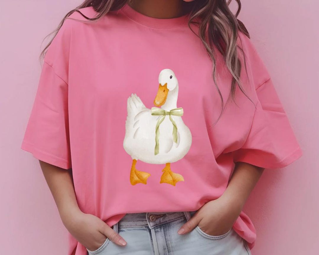 Duck PNG, Coquette Duck PNG, Duck With Bow PNG, Cute Duck Png, Coquette ...