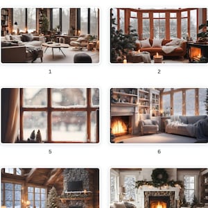 13 Holiday / Winter Cozy Hygge Zoom Background Teams Background for MS ...