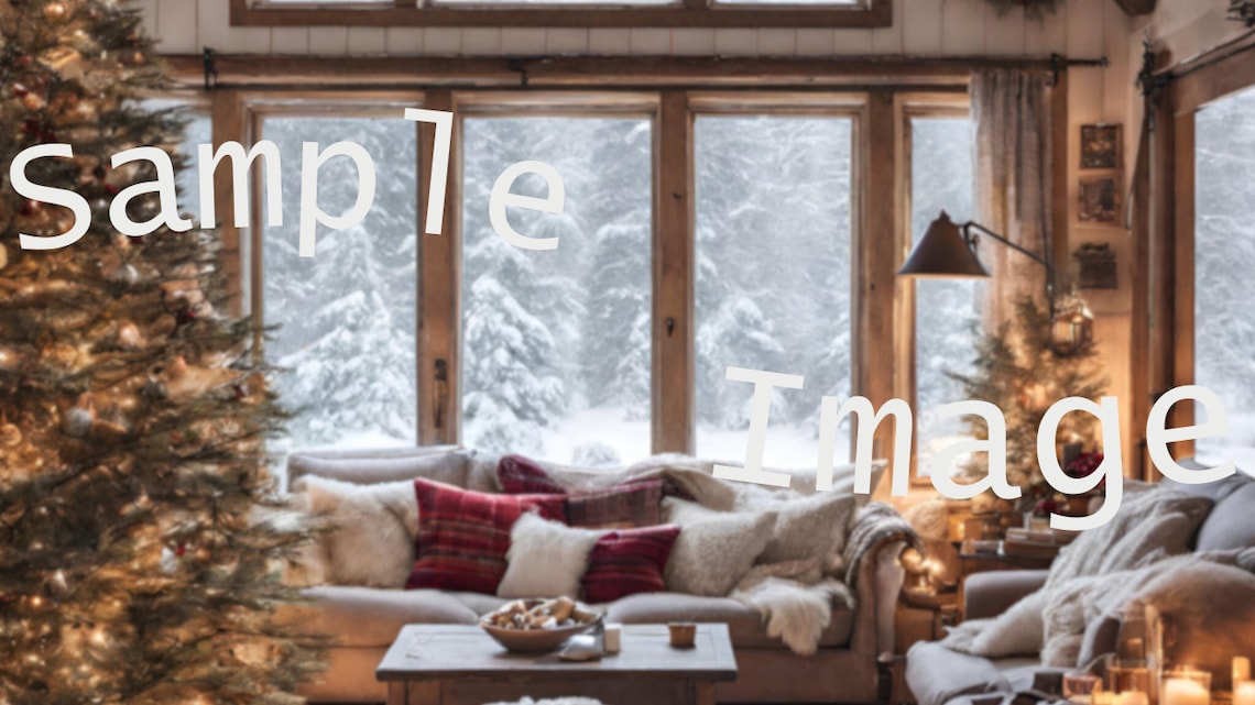 13 Holiday / Winter Cozy Hygge Zoom Background Teams Background for MS ...