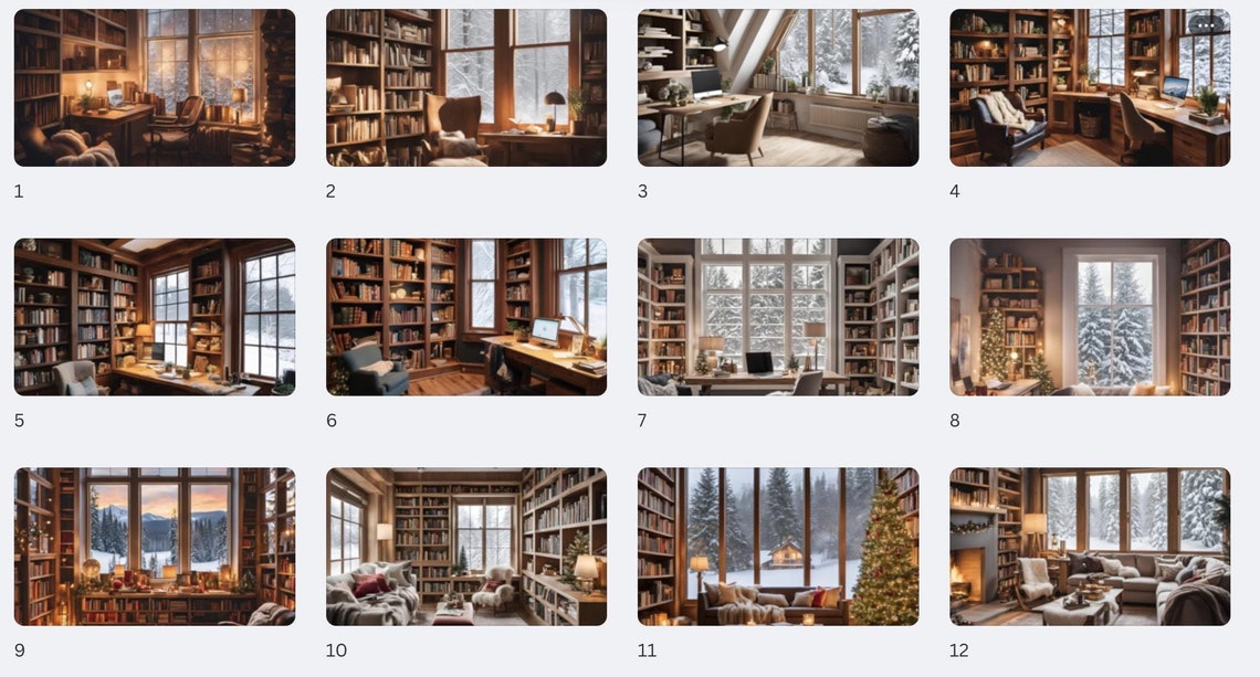 12 Cozy Holiday / Winter Hygge Zoom BLURRED Background Teams Background ...