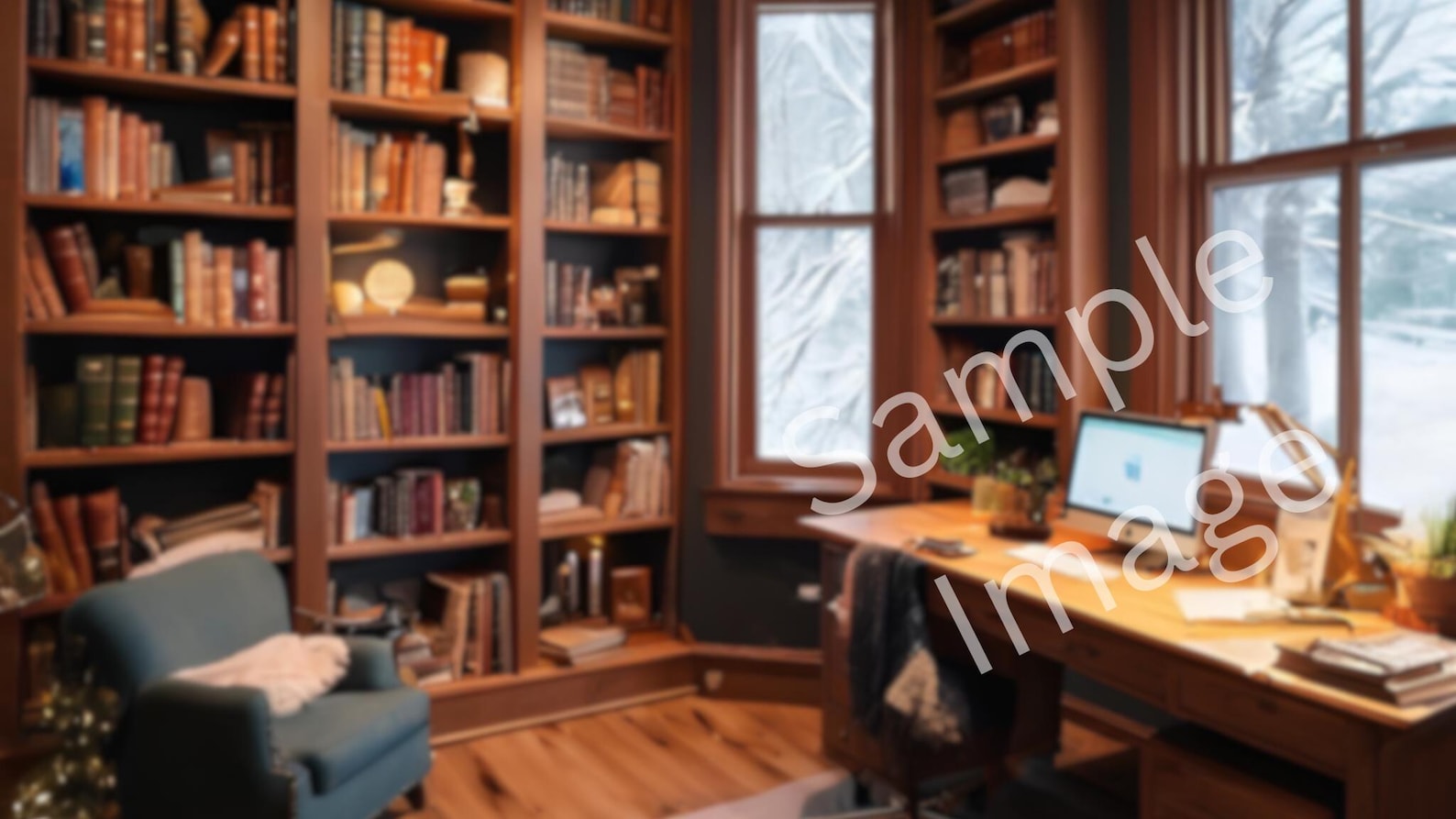 12 Cozy Holiday / Winter Hygge Zoom BLURRED Background Teams Background ...