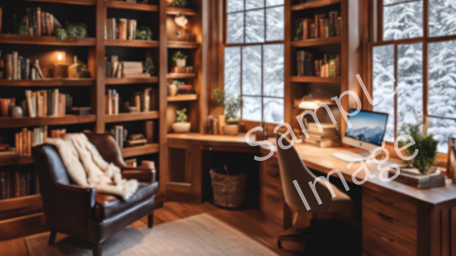 12 Cozy Holiday / Winter Hygge Zoom BLURRED Background Teams Background ...