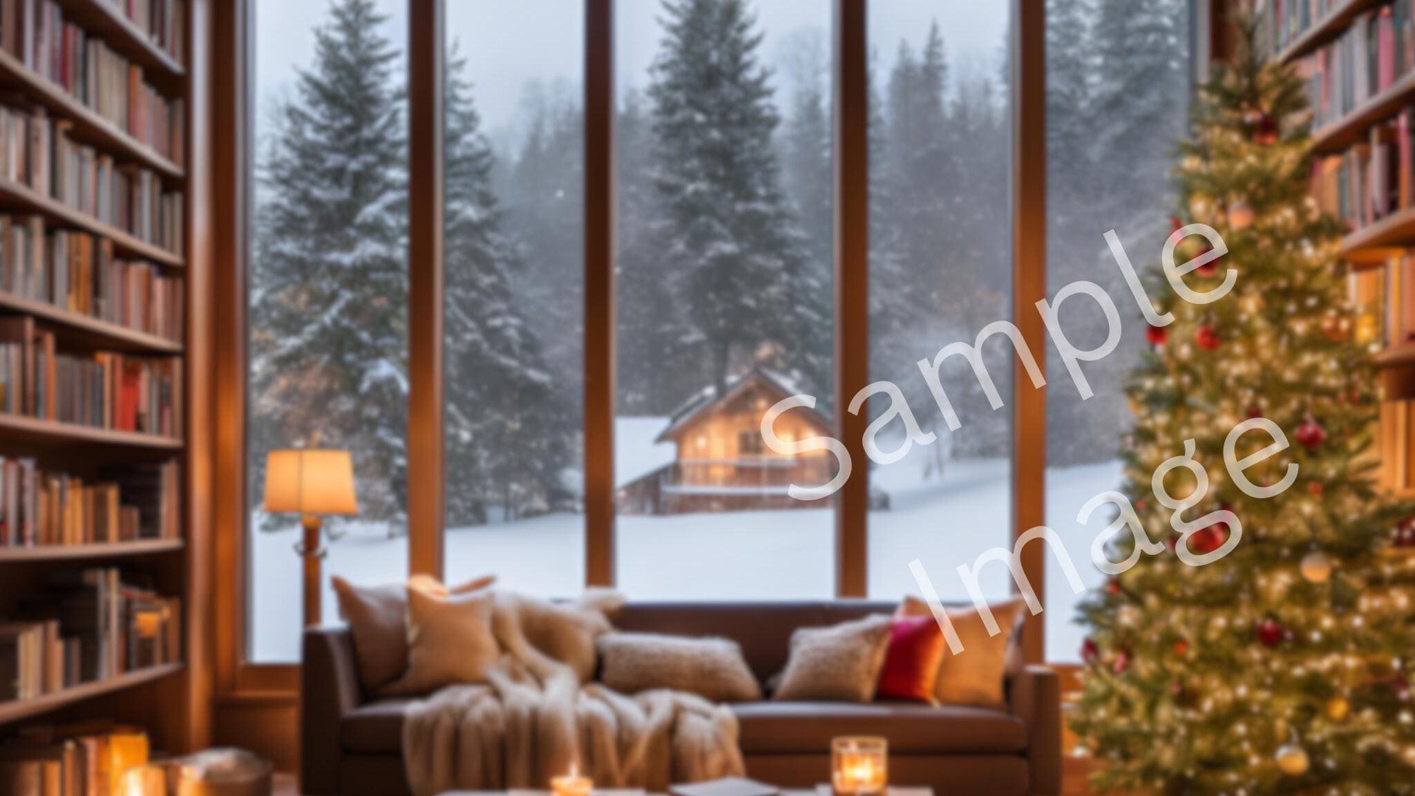 12 Cozy Holiday / Winter Hygge Zoom BLURRED Background Teams Background ...