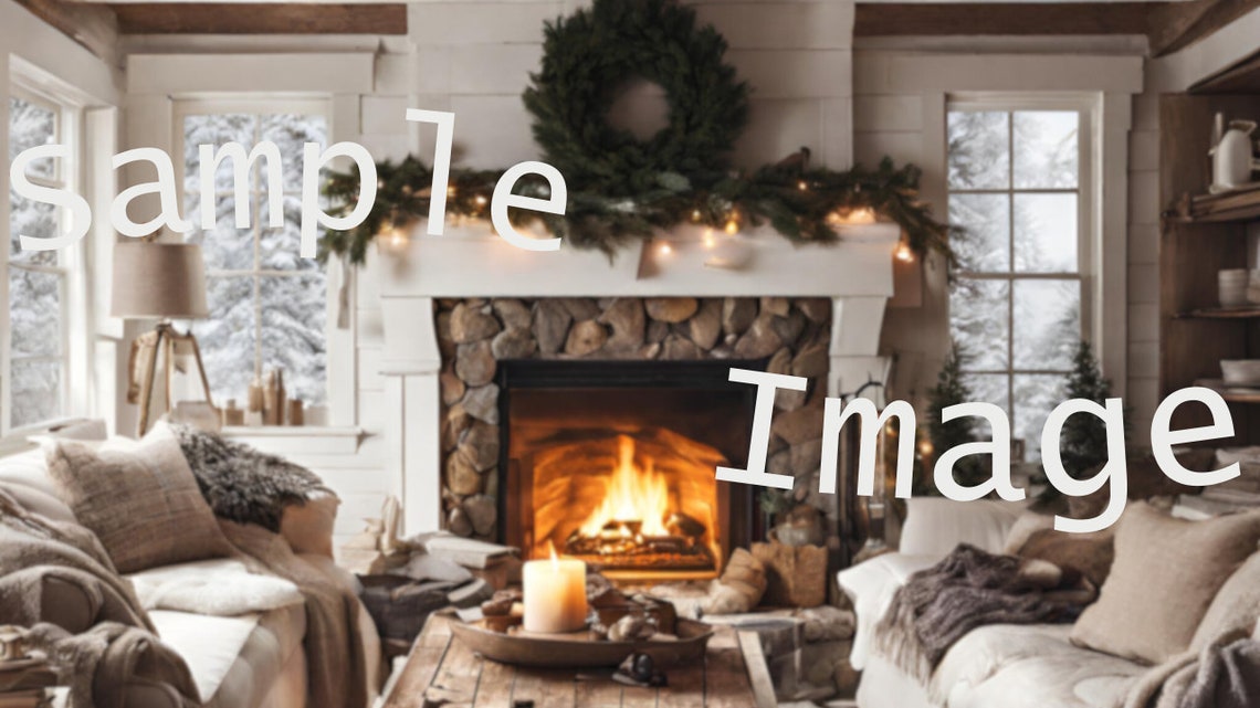 13 Holiday / Winter Cozy Hygge Zoom Background Teams Background for MS ...