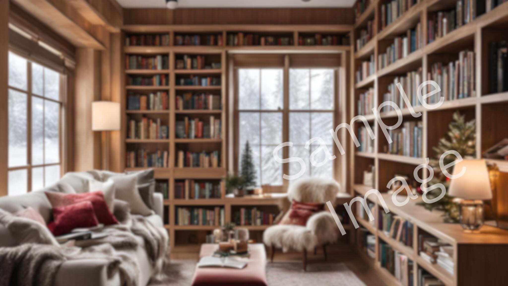 12 Cozy Holiday / Winter Hygge Zoom BLURRED Background Teams Background ...