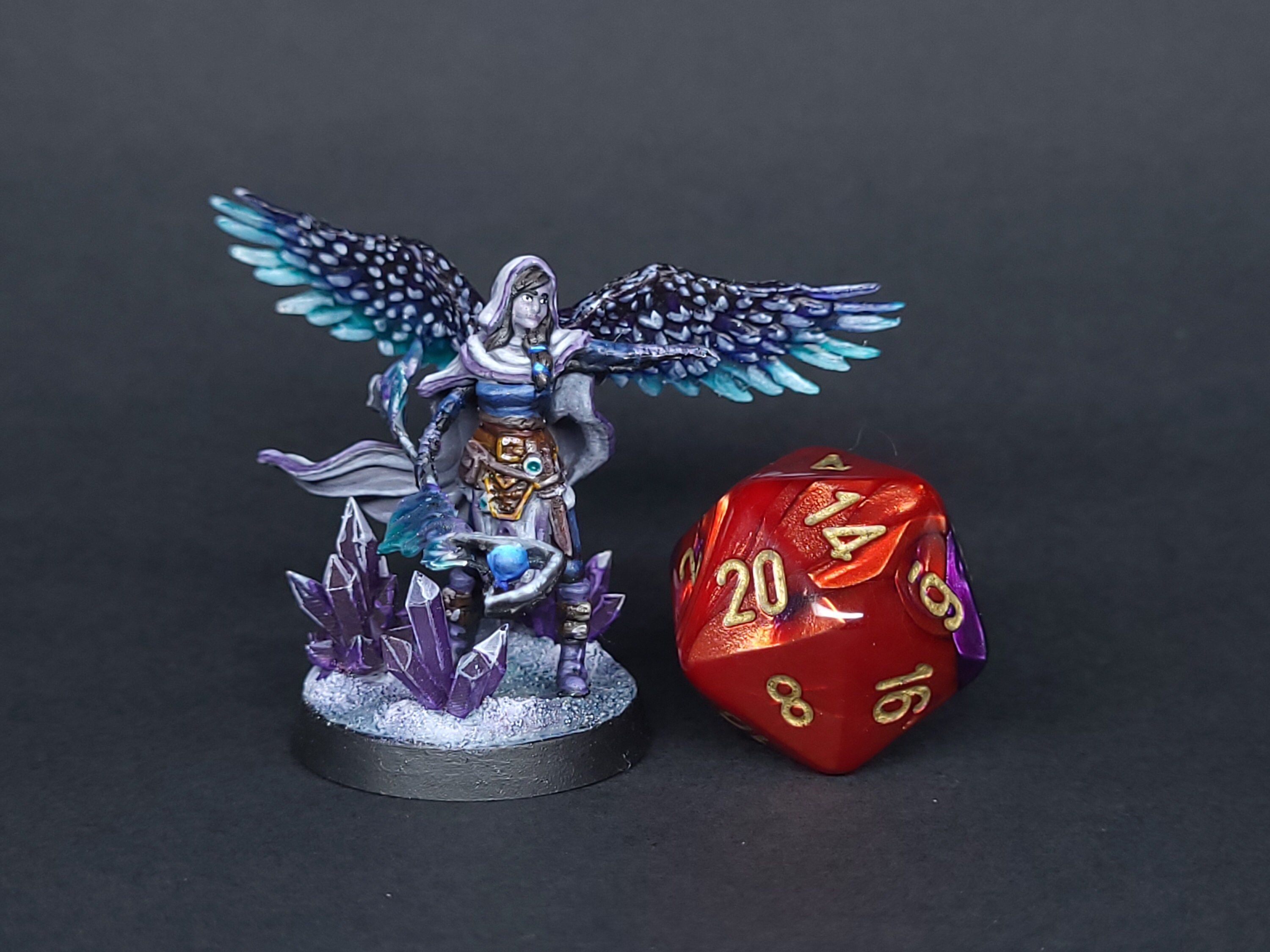 Aasimar Wizard With Crystals Hand Painted Wizkids Miniature 28-32 Mm ...