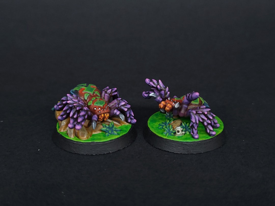 Giant Spiders | Hand Painted 3D Printed Miniatures | 28-32 Mm Scale ...