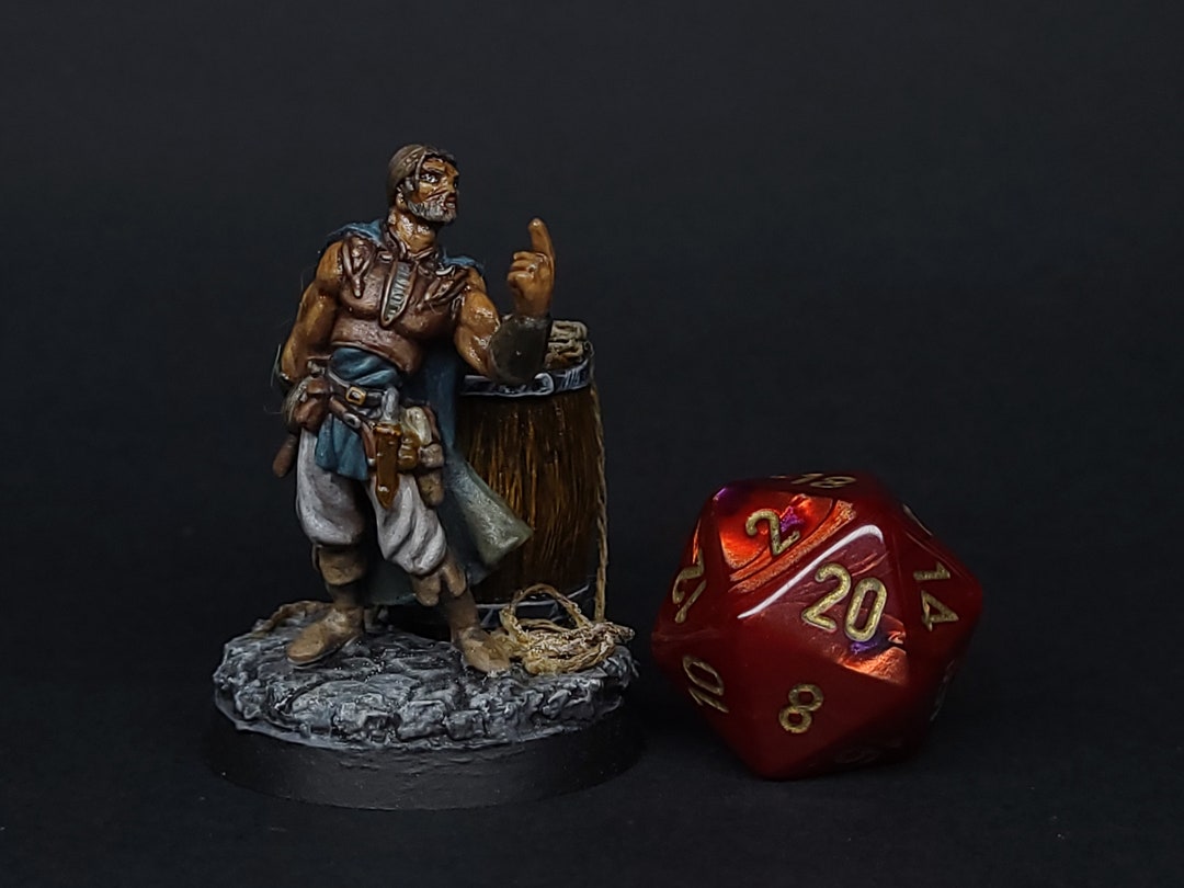 Pirate Thug With Barrel Hand Painted Reaper Miniature - Etsy