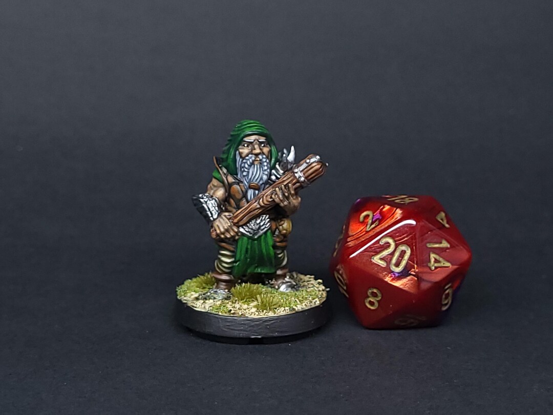 Dwarf Bruiser | Hand Painted 3D Printed Miniature | 28-32 Mm Scale ...