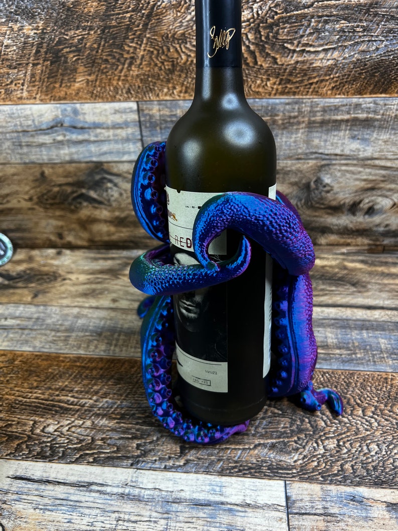 Octopus Wine Holder Artistic Wine Rack Gift for Stylish Home Decor and ...
