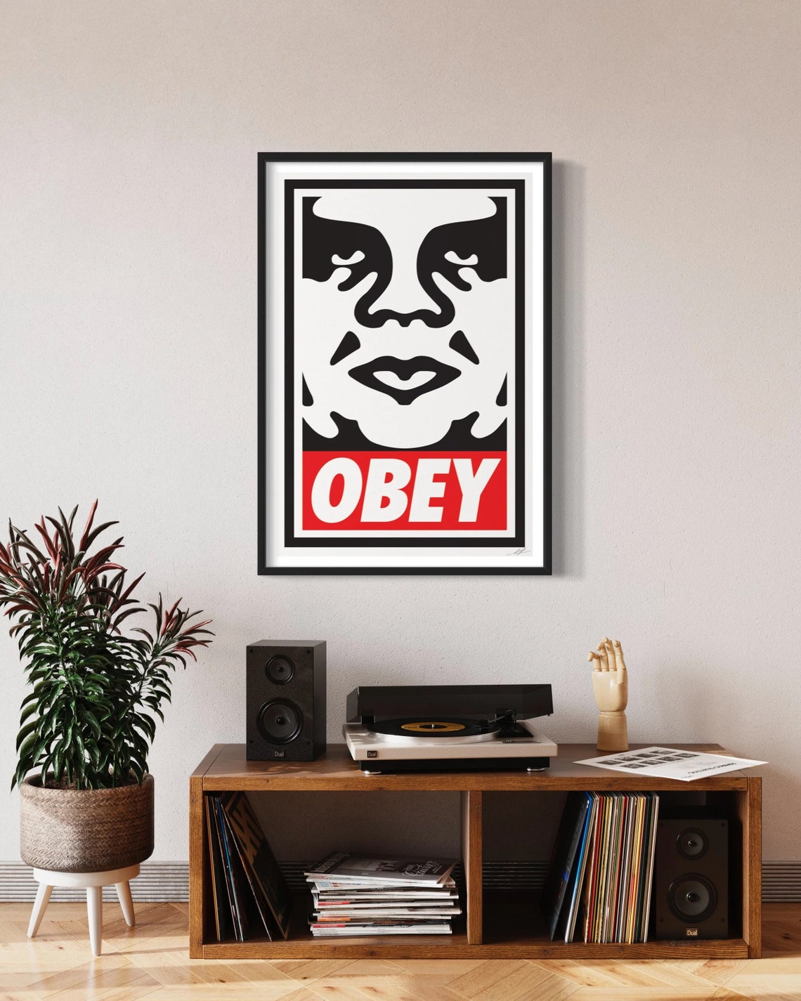 OBEY Giant SHEPARD Fairy Shepard Fairey Post Offset Signed Icon Face ...