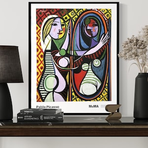 PABLO PICASSO - Girl Before a Mirror - Original Poster From the Moma ...