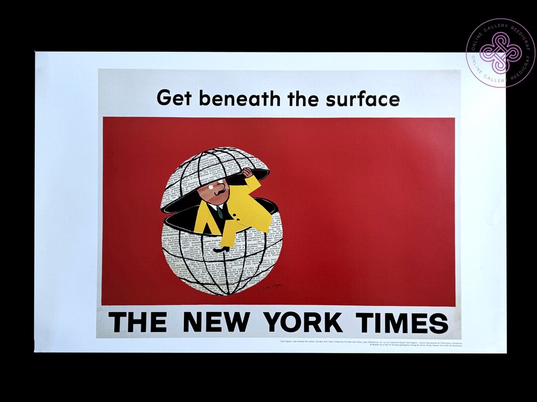 TOMI UNGERER Advertising Poster, Screen Print, Illustrator ...