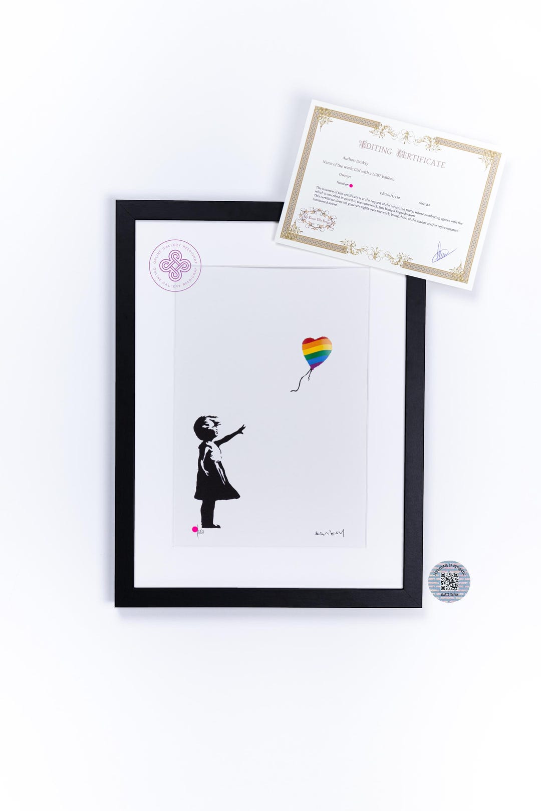 BANKSY Girl With Balloon Panel Banksy Balloon Girl Signed Silkscreen ...