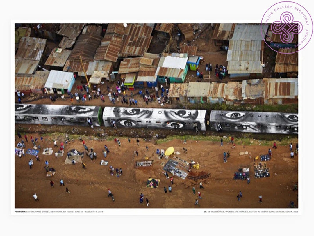 JR Offset - Action in Kibera Slum, Nairobi, Kenya - ORIGINAL Street Art ...