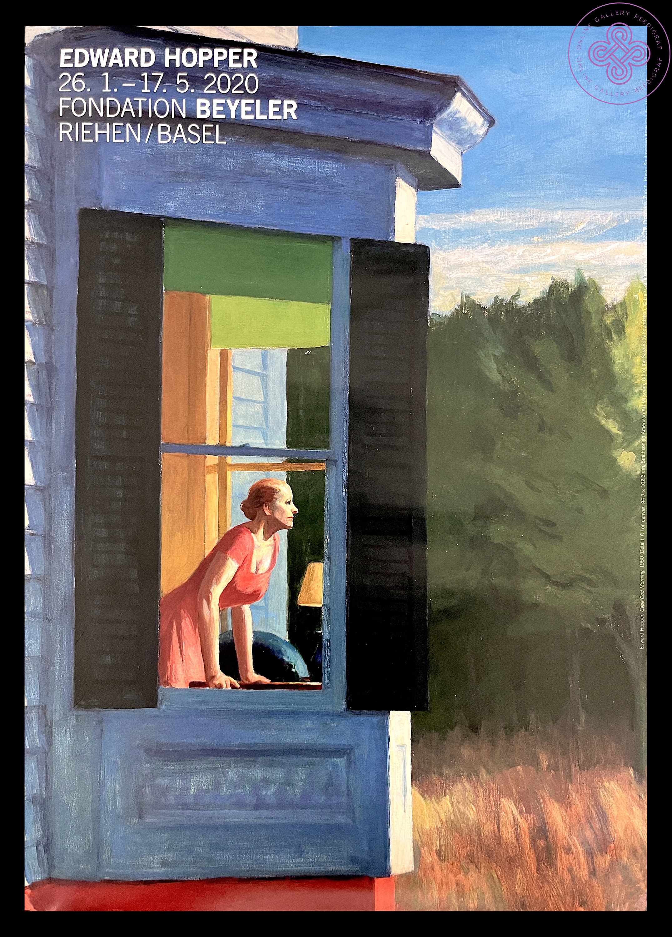 EDWARD HOPPER - Cape Cod Morning - Original Poster BEYELER Foundation ...
