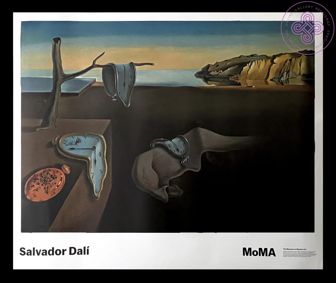 Salvador DALI Prints Poster ORIGINAL MOMA Museum Dali Posters Salvador ...