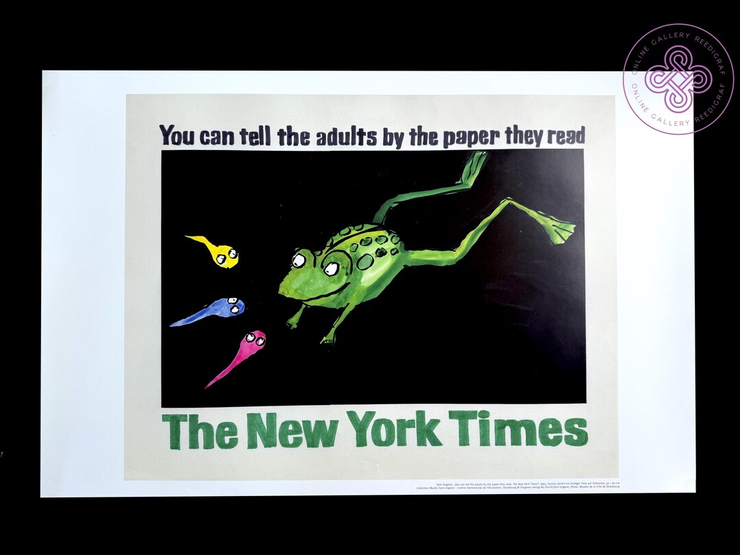 TOMI UNGERER Original Advertising Poster, Silkscreen Print, Illustrator ...
