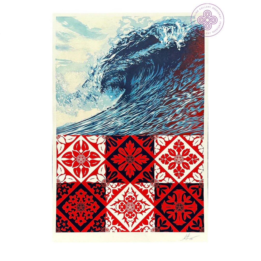 OBEY Post SHEPARD Fairey Post Shepard Fairy Offset Signed Wave ORIGINAL ...