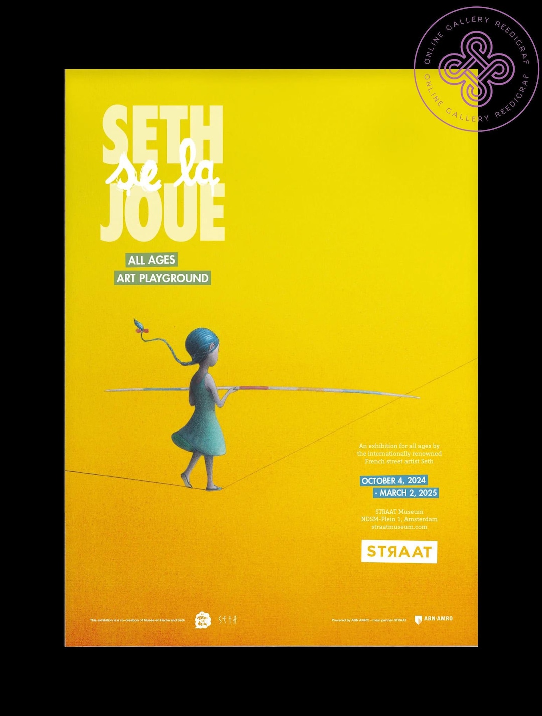 SETH Offset Streetart Poster Girl Seth Plays It ORIGINAL Street Art ...