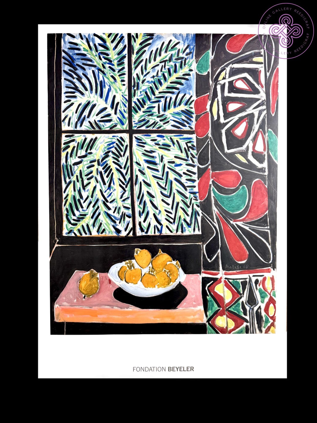 MATISSE Print Interior Fern BEYELER Ed Henri Matisse Prin Poster ...