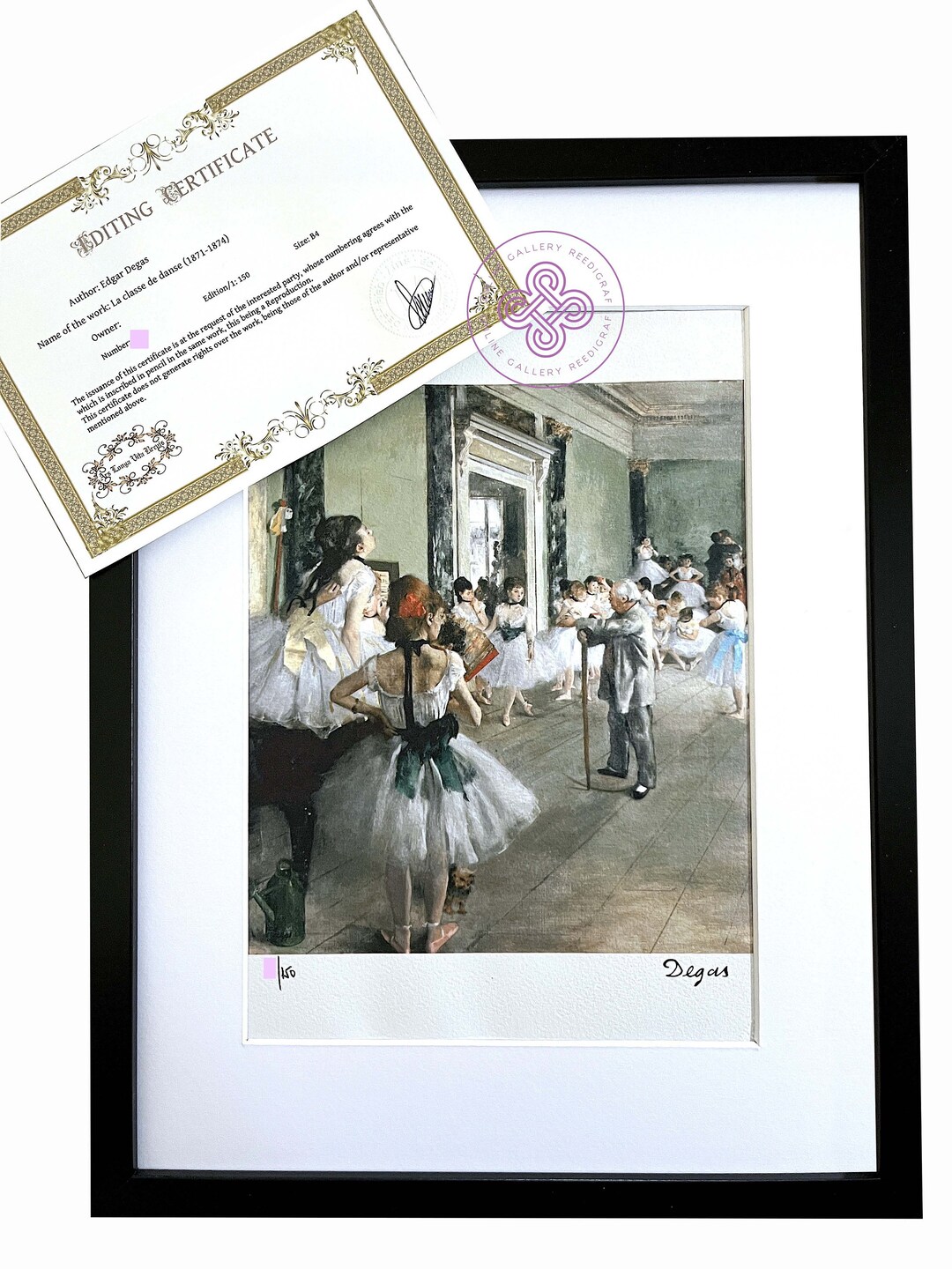 DEGAS Print Serigraphy Dancers 'la Classe De Danse' Classic Painting ...