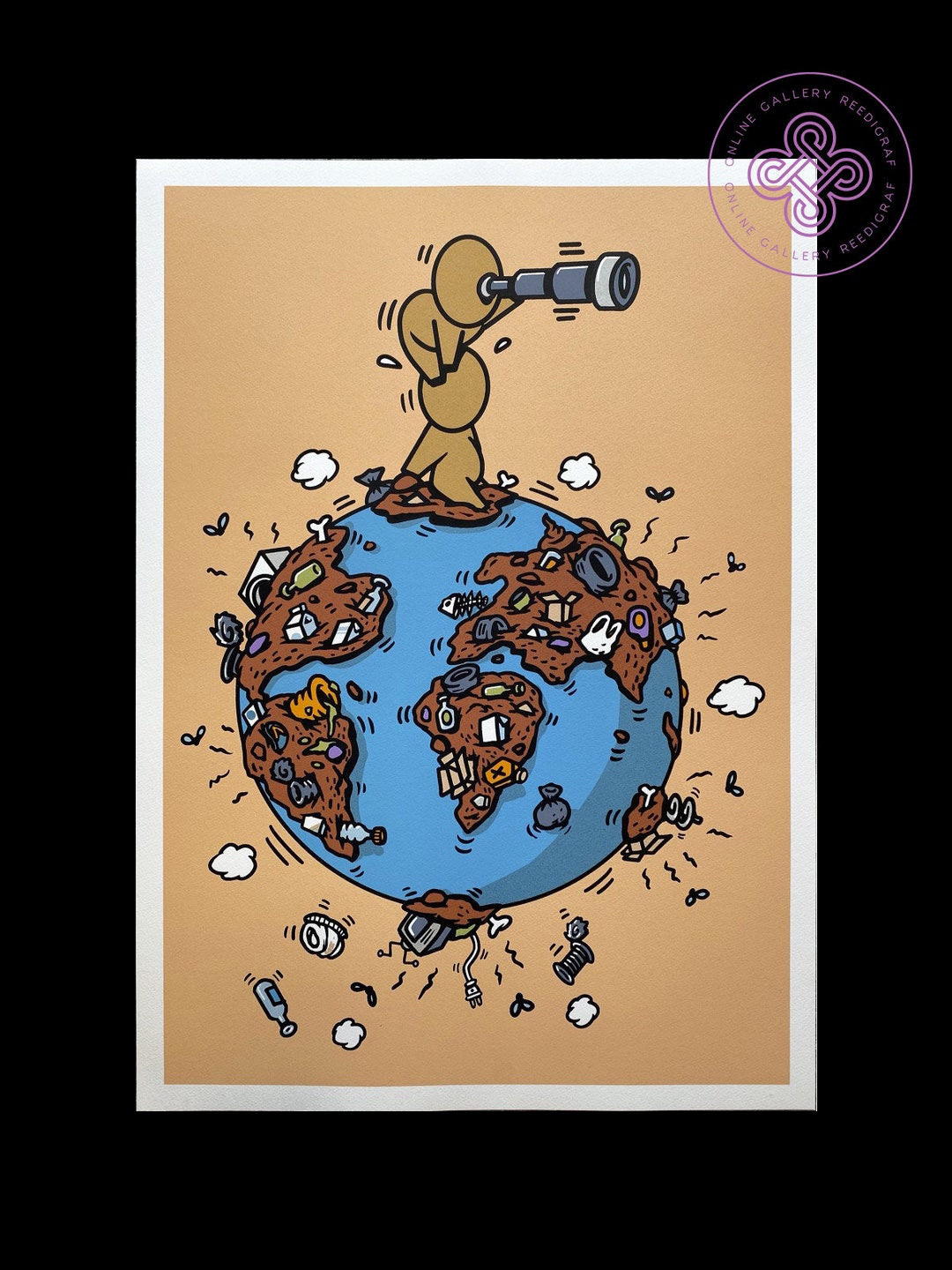 JACE Unsanitary Habitat Original Numbered 60 Copies COA Street Art Wall ...