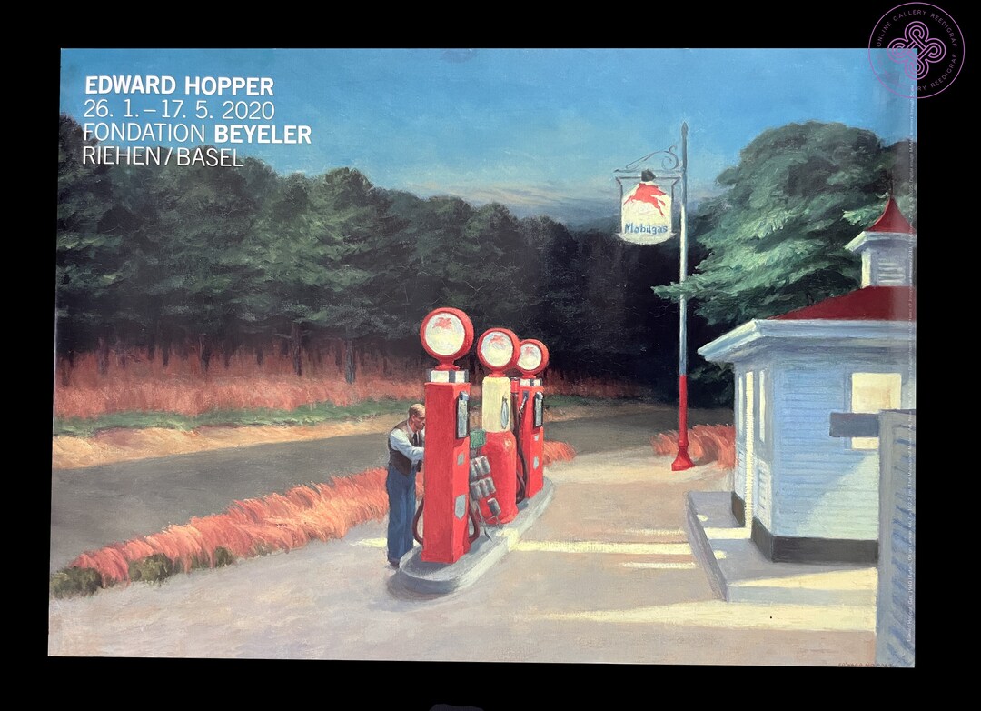 EDWARD HOPPER - Gas (1940) - Original Poster BEYELER Foundation Post ...