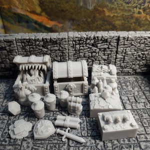 Wermer's Interactive Treasure Chest Prop + Tokens for Tabletop Games ...