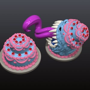 Birthday Cake Mimic Miniature for Dungeons and Dragons Dnd Tabletop ...