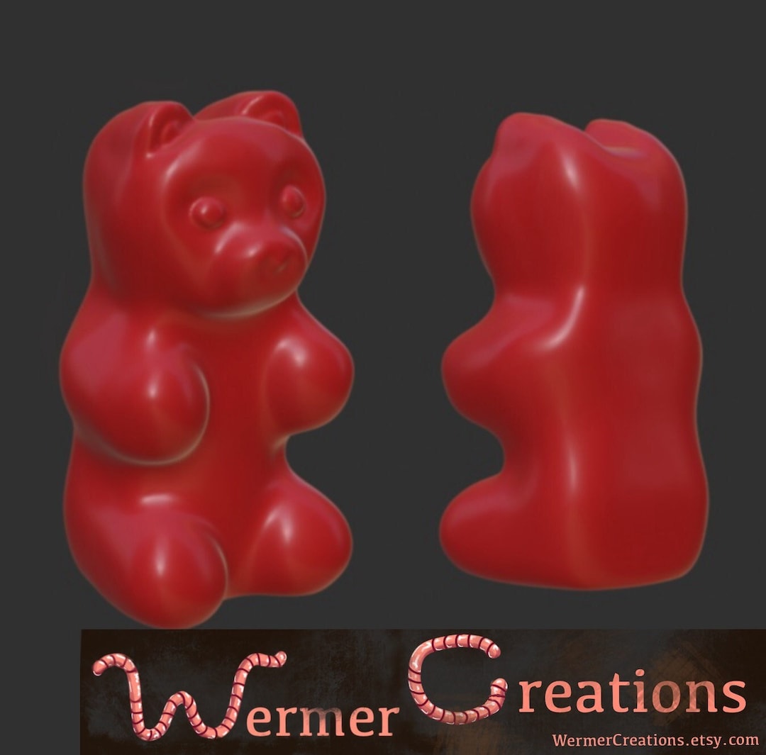 Gummy Bear 3D File - STL Download - Wermer Creations - Etsy