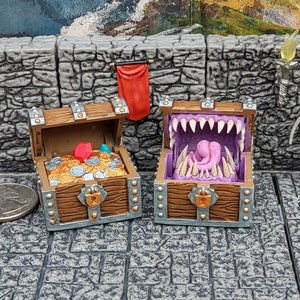 Wermer's Interactive Treasure Chest Prop + Tokens for Tabletop Games ...