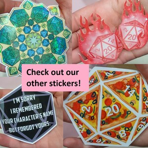 Dnd Dice Mandala, Large Symmetrical RPG Holographic Snowflake Decal for ...