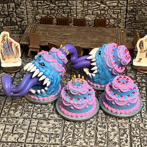Birthday Cake Mimic Miniature for Dungeons and Dragons Dnd Tabletop ...