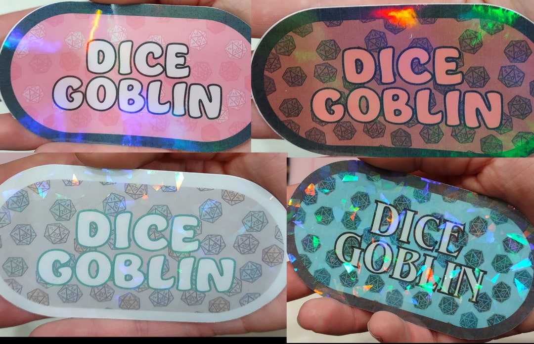 Dice Goblin Sticker, Large Dnd RPG Decal for Dungeons and Dragons ...